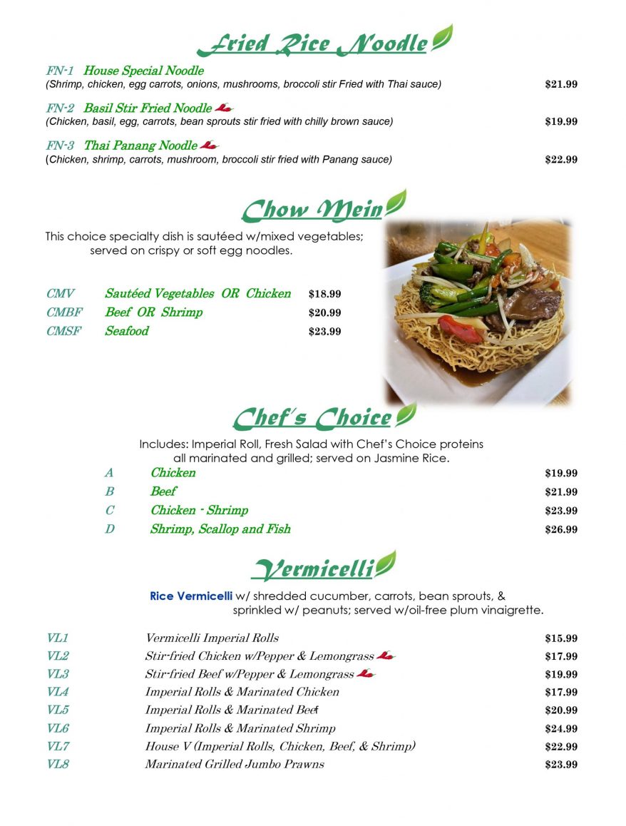 Menu – Fresh Rolls Restaurant